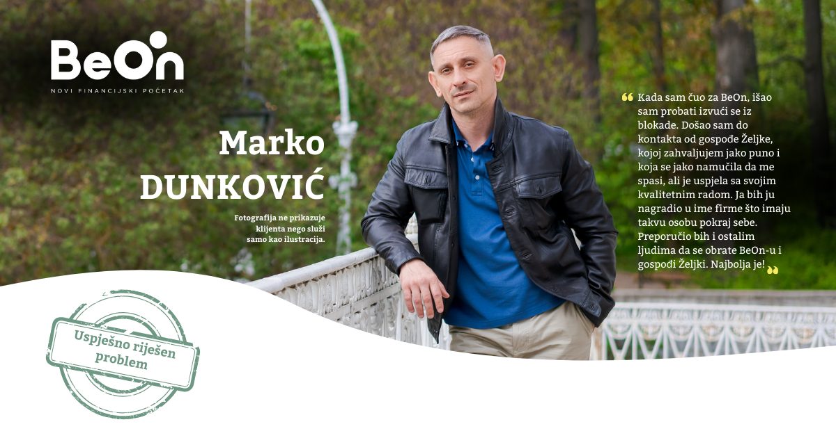 Novi financijski početak Marka Dunkovića zahvaljujući BeOn-u